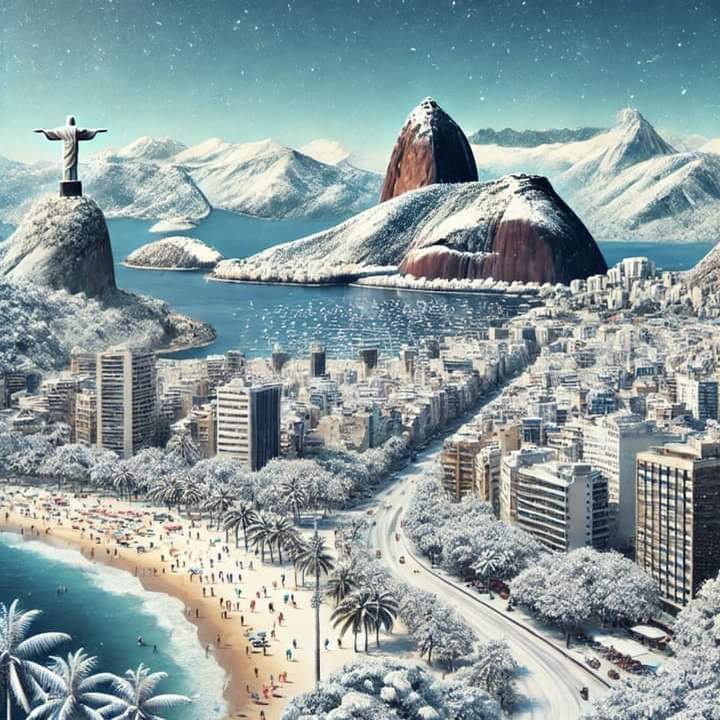 Fotos mostram como seria se nevasse no Rio de Janeiro - EcoSerrano