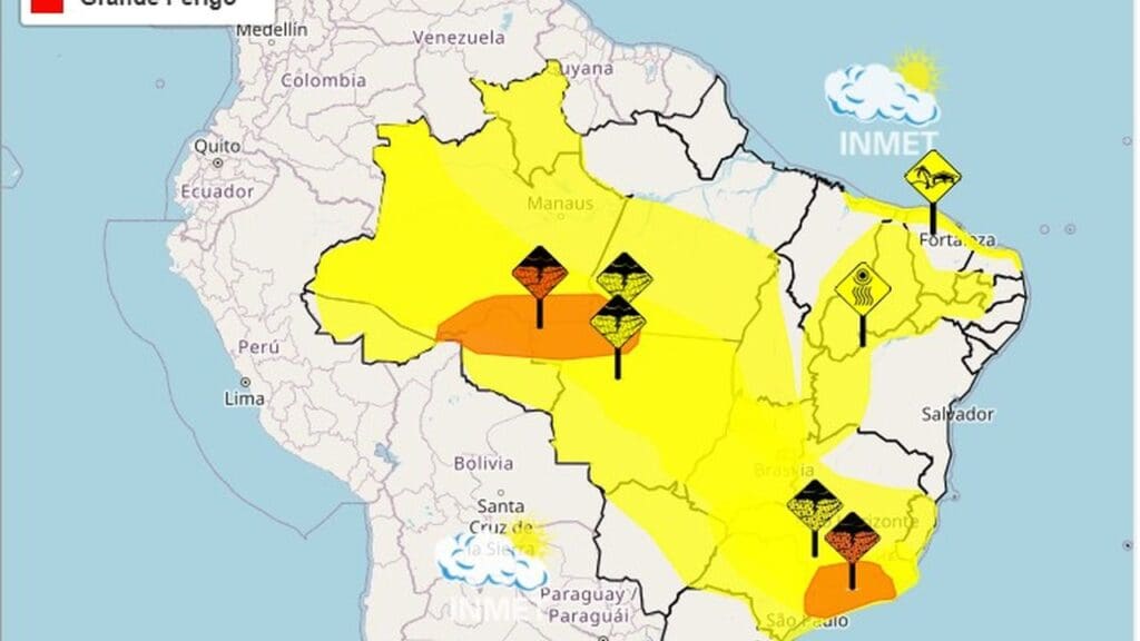 Clima RJ: Inmet emite alerta de Perigo para tempestades e chuvas ...