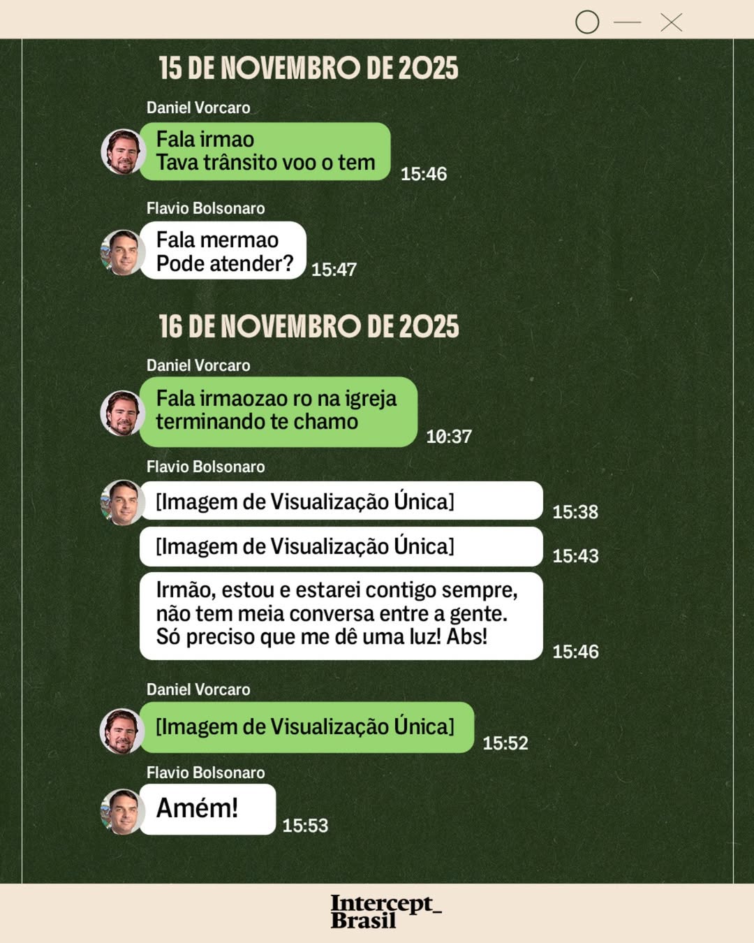 Vaza áudio e mensagens entre Flávio Bolsonaro e Daniel Vorcaro com ...